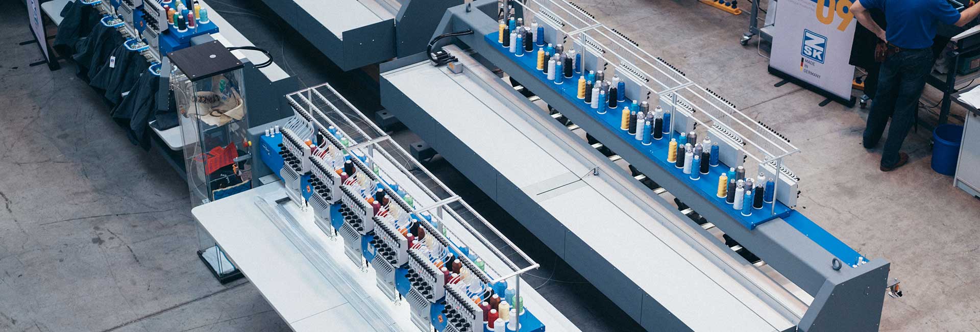 Die Stickmaschinen Serie RACER